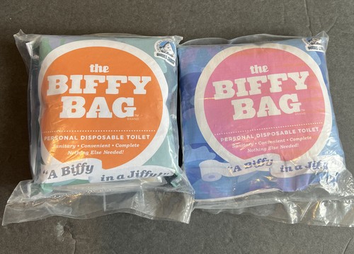 Biffy Bag Pocket Size Disposable Toilet Classic Pack of 2 complete ...