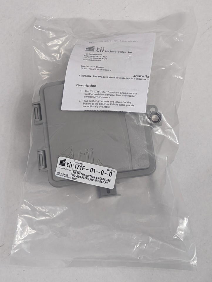 Fiber Optic Wall mount Splice Enclosure Tii Technologies NID Series ...