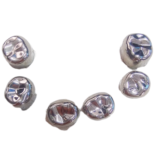 2Set Dental Preformed Metal Crown Stainless Steel Crown Primary Molar ...