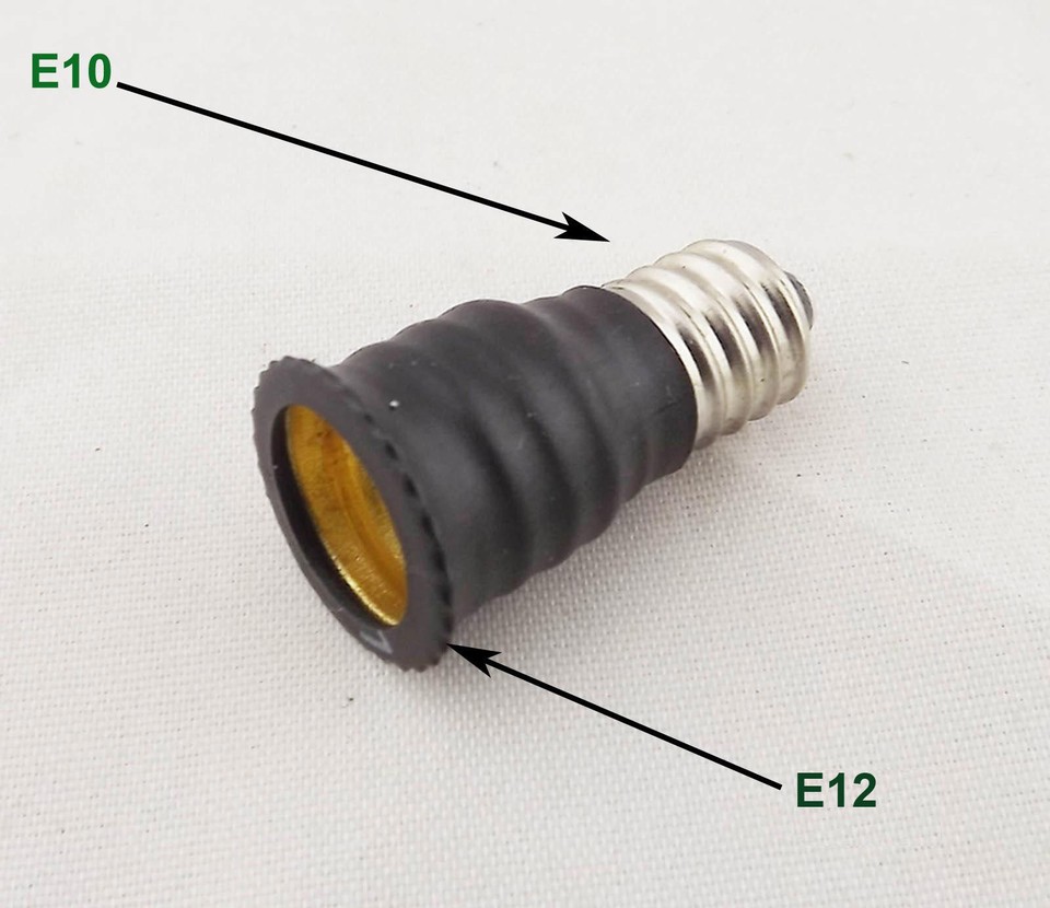 E10 To US E12 Candelabra Base Socket LED Light Bulb Lamp Adapter ...
