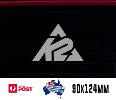 2x K2 Skis Windshield Windscreen Laptop Sticker Decal 124mm SILVER ...