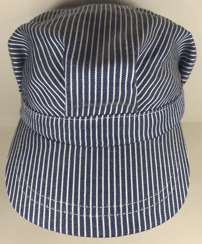 Train Conductor Hat Striped Railroad Engineer Cap Child Locomotive ...