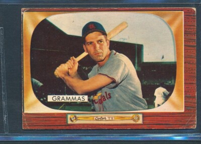 1955 Bowman Set-Break #186: ALEX GRAMMAS St. Louis Cardinals ~ Good to ...