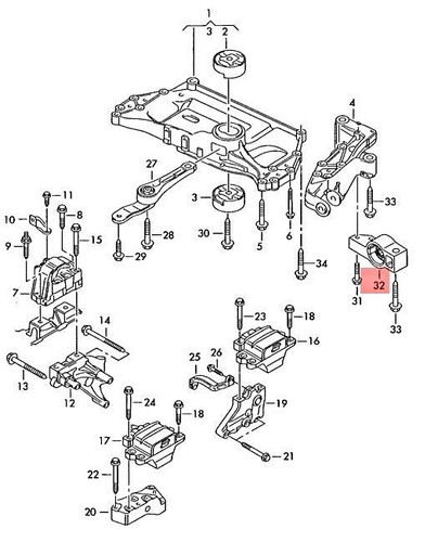 Genuine AUDI SEAT A3 S3 Sportback Lim. quattro. Bracket Right ...