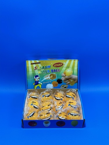 12 Pieces Laughing Emoji Sticky Bombs Squish Splat Ball Smash It ...
