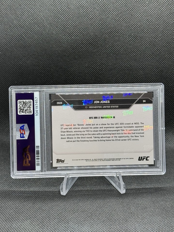 2024 UFC Topps Now Jon Jones MSG UFC 309 PSA 10 | eBay