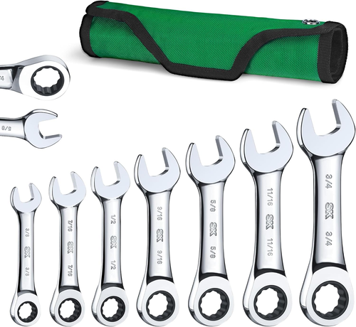 S K Ratcheting Wrench Set