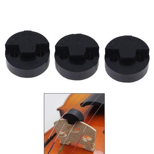 3Pcs Violin Accessories Round Rubber Violin Mute Fiddle Silencer moy3 ...