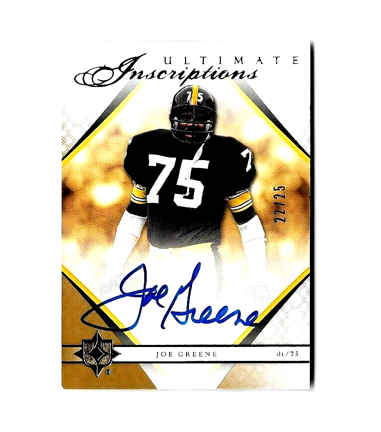Joe Greene 2008 Upper Deck Ultimate Collection Inscriptions AUTOGRAPH ...
