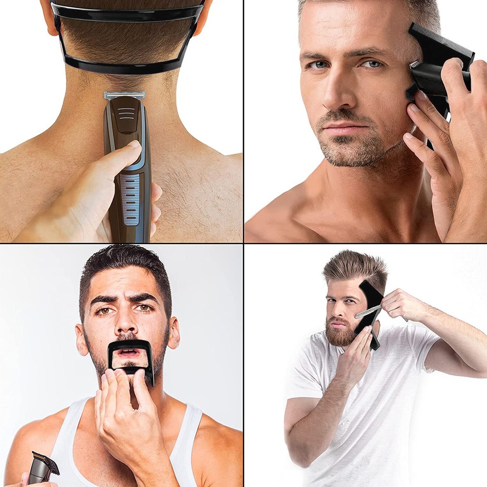 4pcs Men Beard Hairline Shaping Tool Kit Beard Styling Hair Cutting ...