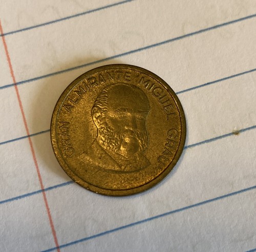 Peru 20 Cents 1985 Gran Almirante Miguel Grau Brass Coin | eBay