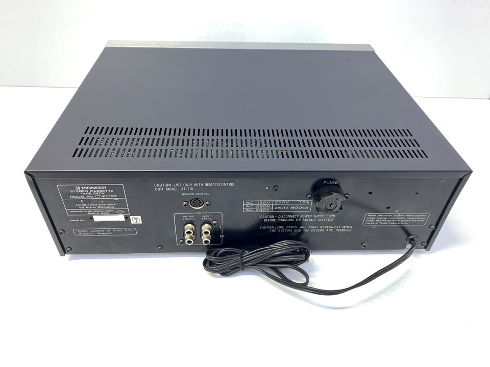PIONEER CT-F1050 Rare 2 Motor AutoReverse Stereo Cassette Vintage 1980 ...