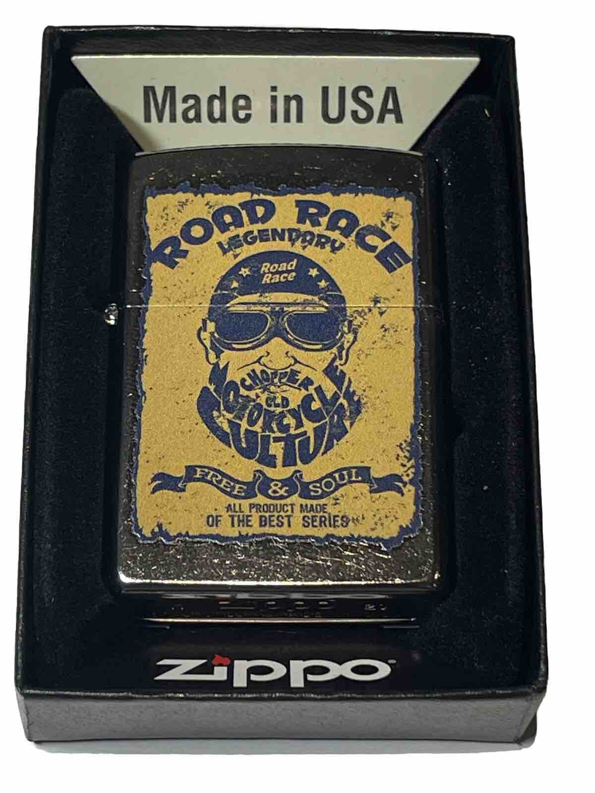 Genuine Zippo Lighter Road Race Legendary Motorcycle Culture Novelty ...