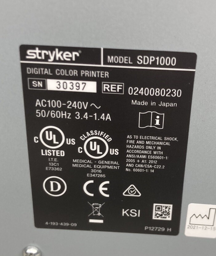 STRYKER SDP1000 Digital Color Printer Free Shipping | eBay
