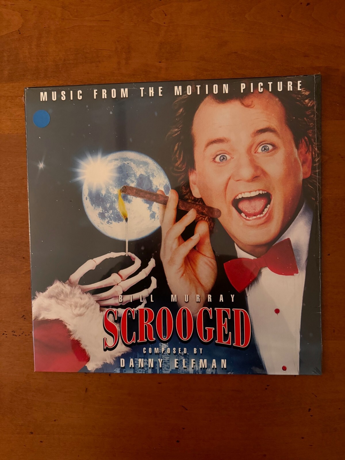 SCROOGED OST LP - CHRISTMAS SNOWFLAKE BLUE VINYL - DANNY ELFMAN OOP ...