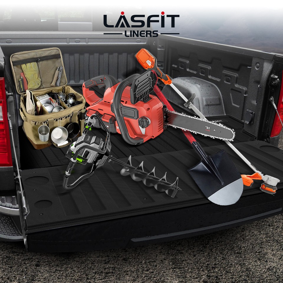 LASFIT Tailgate Mat for Chevy Silverado 1500 2019-2026 TPE Thick ...