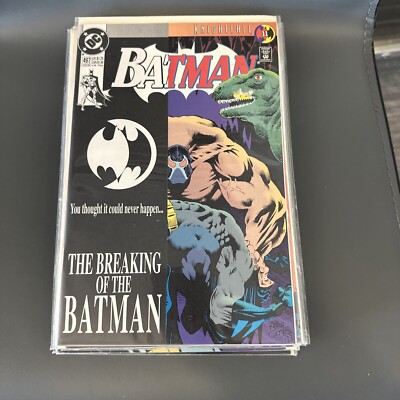 Batman Dc Comics 497, Knightfall 11 1st Printing Cardboard Sleeve Key ...