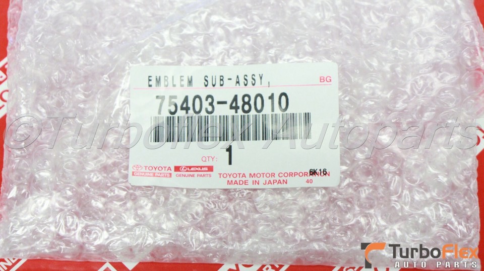 Toyota Camry Hybrid Prius C Rear Trunk Emblem Genuine 75403-48010 75403 ...