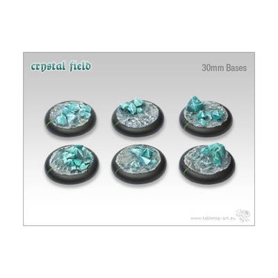 Tabletop Art 30mm Round Base w/Lip - Crystal Fields 5 Pack New | eBay