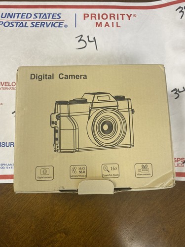 Digital CAMERA - Black - 4K Ultra HD Power Zoom - CDR10 | eBay