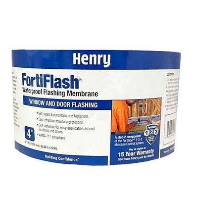 Henry FortiFlash Butyl Waterproof Flashing Membrane 4" x 75' Roll | eBay