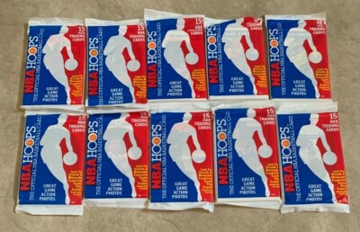 HUGE LOT 10 1989-90 Hoops Basketball Card Ser 2 Pack NEW Factory Sealed ...