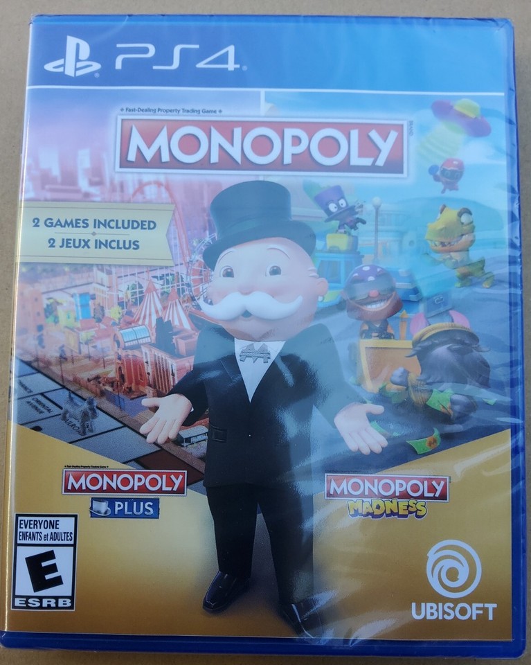 MONOPOLY PS4 MONOPOLY PLUS and MOMOPOLY MADNESS. FACTORY SEALED ...