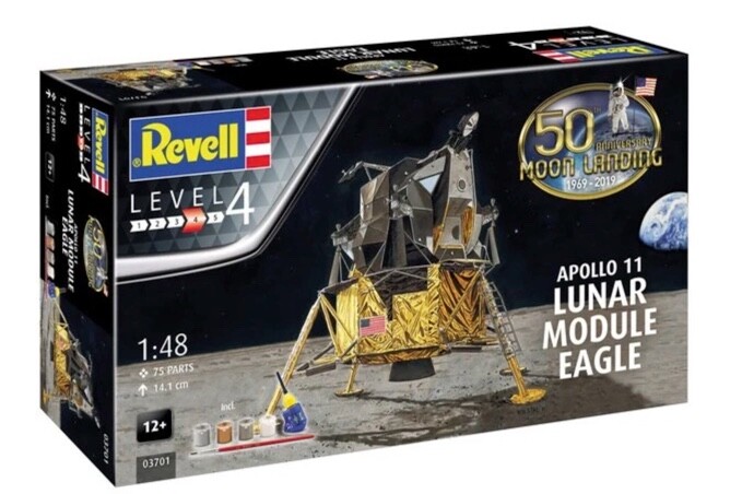 1/48 Revell Apollo 11 Lunar Module "Eagle" 50th Anniversary Moon ...