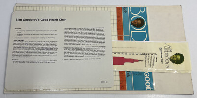 Vintage Slim Goodbody's Good Health Chart | eBay