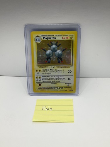 Base Set Magneton 9/102 Holo Rare Pokémon 1999 | eBay