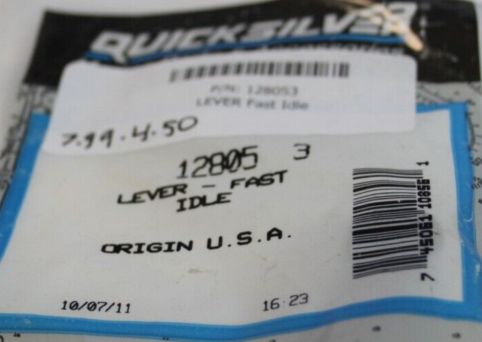 NEW OEM QUICKSILVER MERCURY FAST IDLE LEVER 128053 | eBay