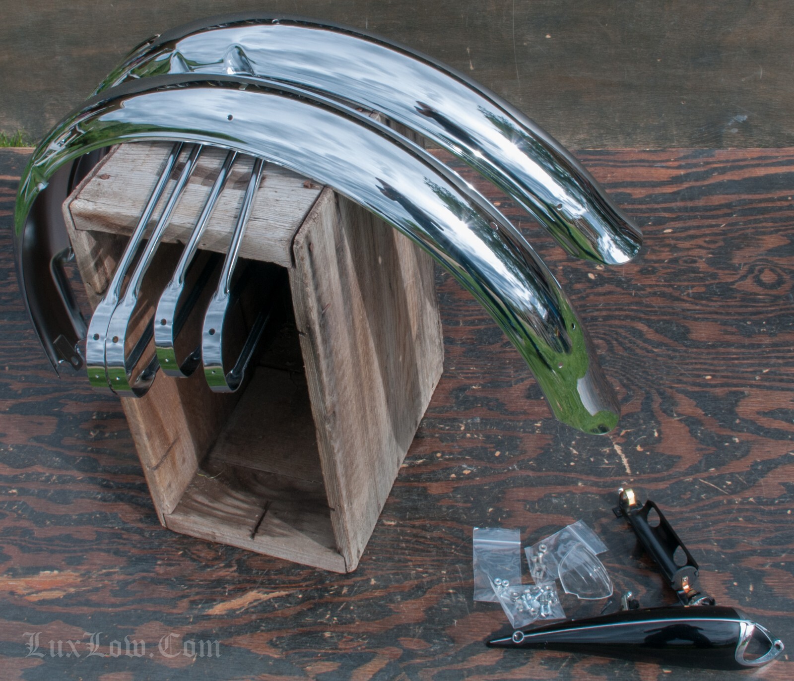 NOS Vintage Schwinn Black Phantom Bike FENDERS BRACES LIGHT 26" S2 Wheel Bicycle | eBay