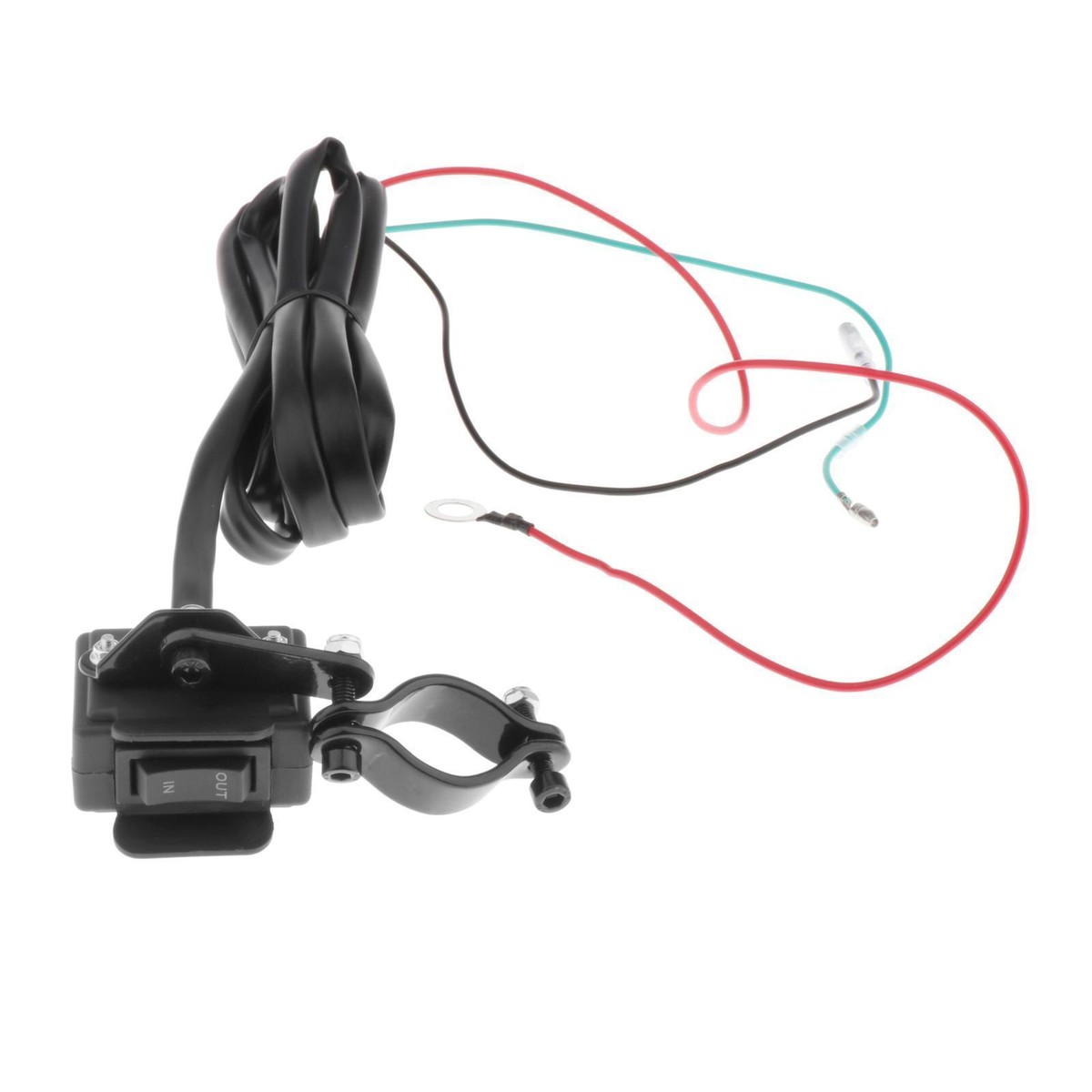 Handlebar Mount Switch And Rocker Motorcycle ATV White LED Light Bar