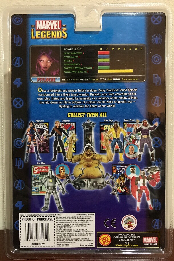 Psylocke - Mojo Series Marvel Legends - X-Men Dark Phoenix Vs. The ...