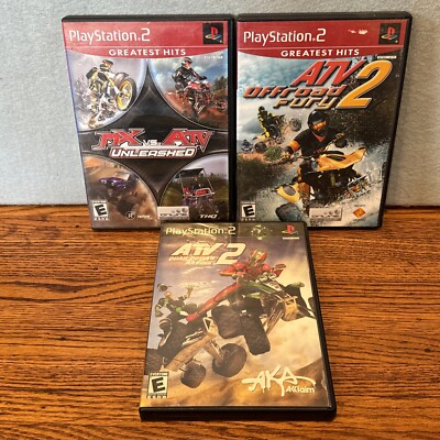 Playstation Ps2 ATV Offroad Fury 2 MX vs ATV Unleashed Quad Power ...