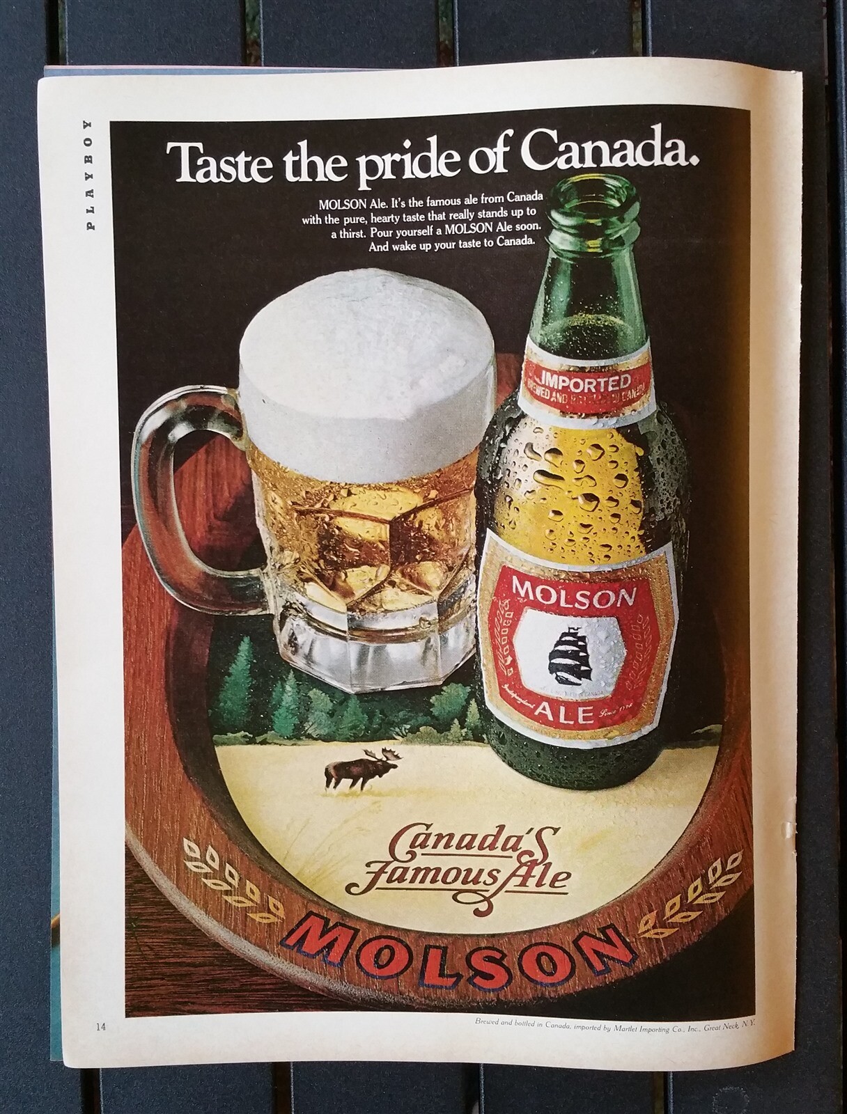 Vintage 1980 Molson Canadian Ale Beer Full Page Original AD | eBay