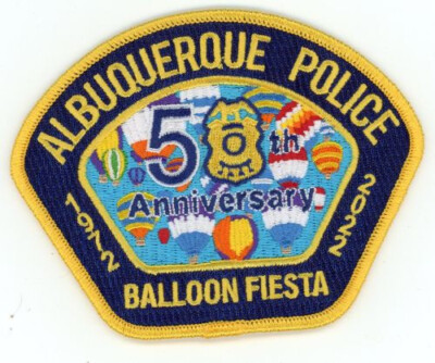 NEW MEXICO NM ALBUQUERQUE POLICE BALLOON FIESTA NICE SHOULDER PATCH ...