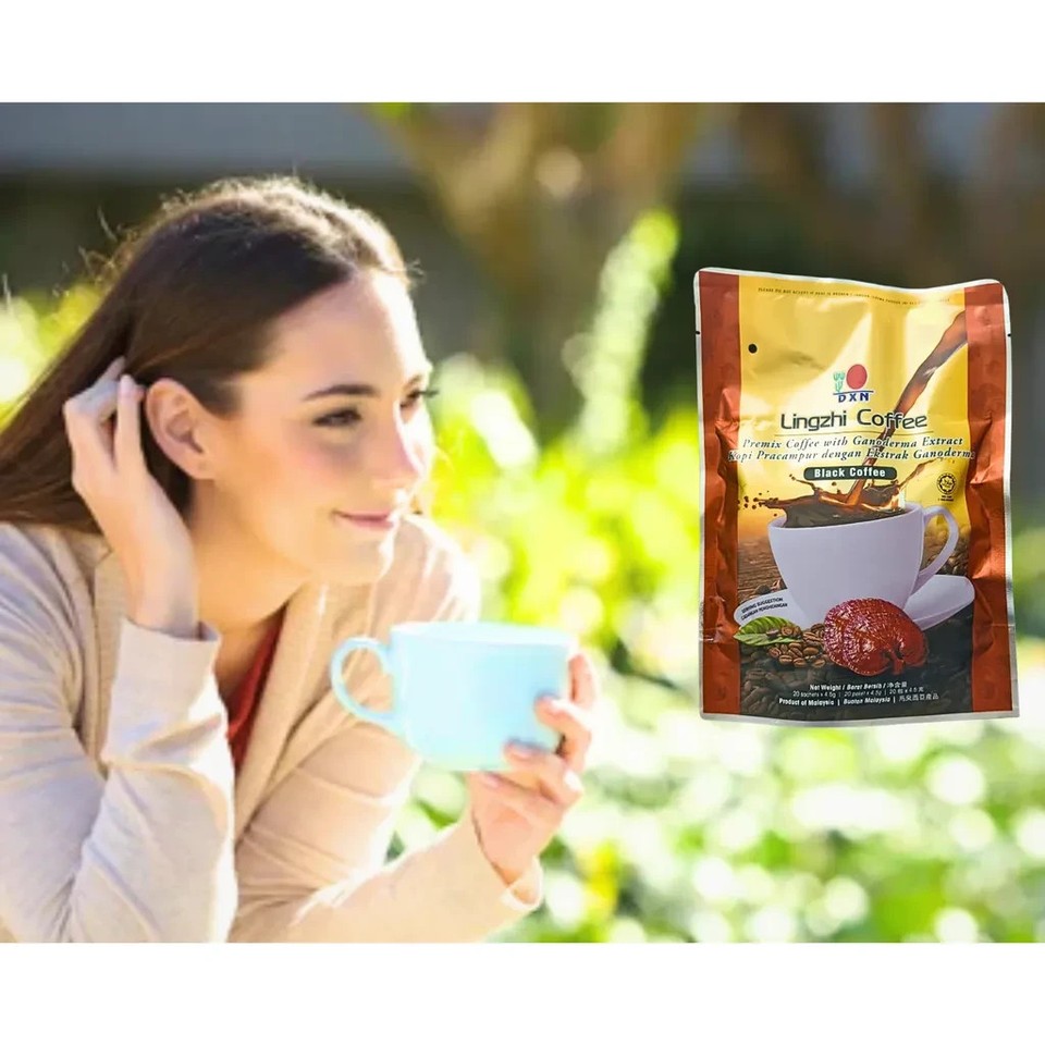 1X pack DXN Lingzhi Black Coffee Ganoderma Reishi Instant Classic Cafe ...
