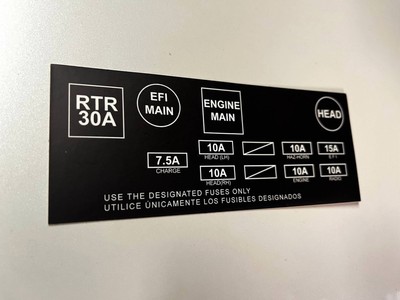 AE86 USDM Engine Bay Fuse Box Custom Sticker for Toyota Corolla GTS ...