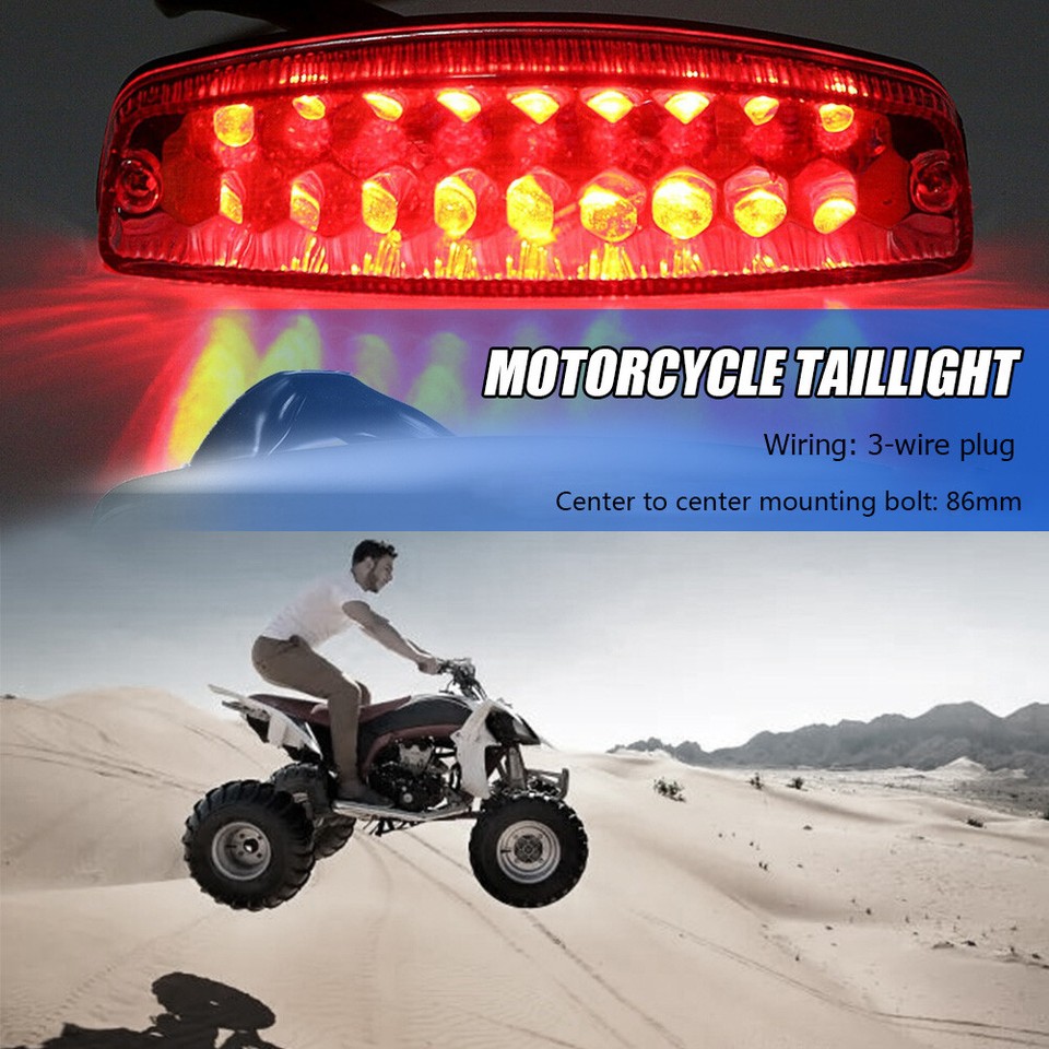 Motorbike Red LED Rear Tail Brake Light LED Brake Light Rear Indicator ...
