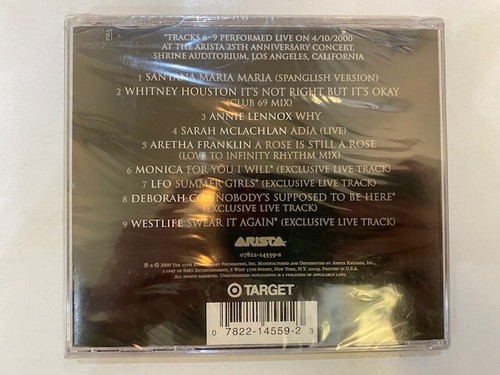25 Years Of #1 Hits: Arista Records Anniversary Celebration CD-07822 ...