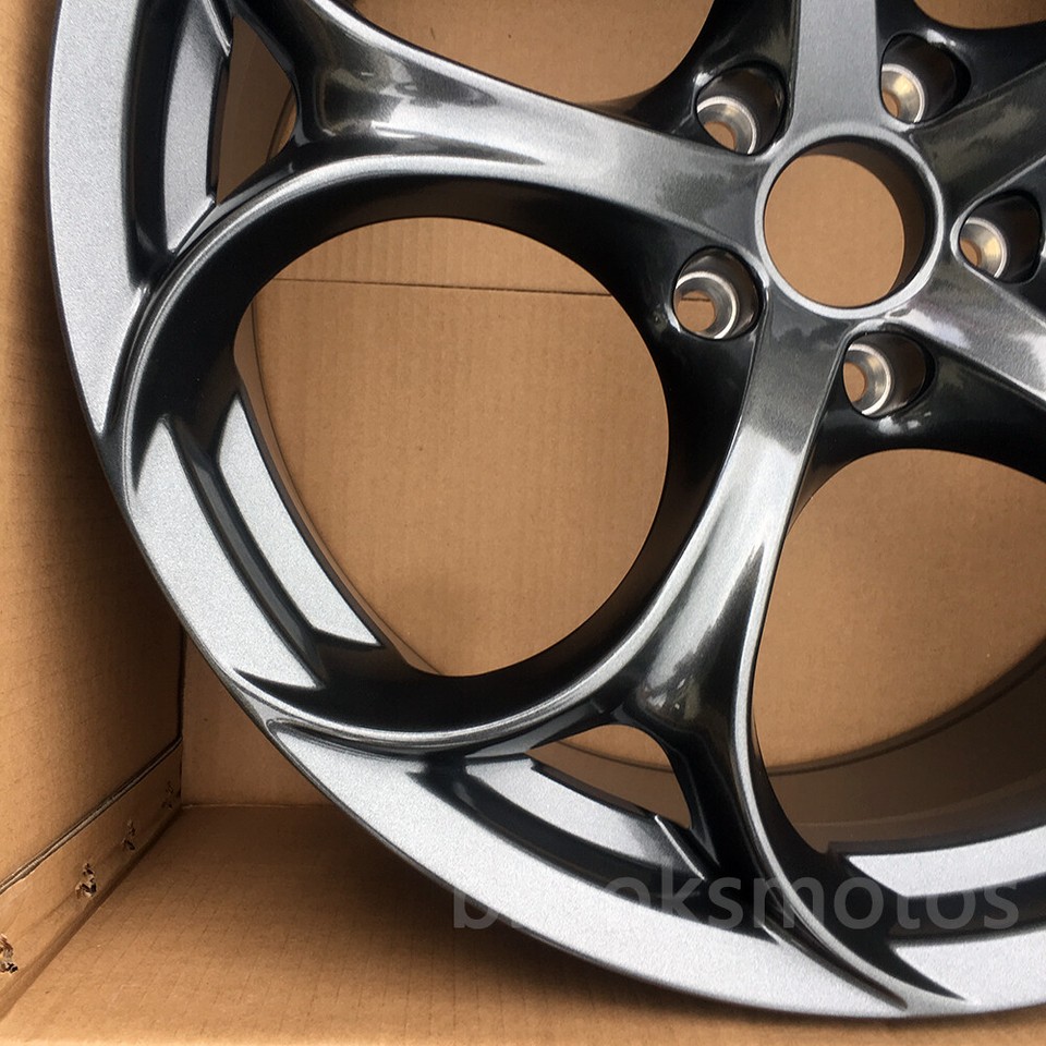 FOR ALFA ROMEO GIULIA QV 19" DRAK GRAY STAGGERED WHEELS RIMS 19X8.5 ...