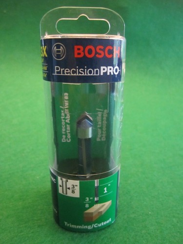 Bosch Precision PRO Trimming/Cutout 1-Flute Pilot Panel Router Bit ...