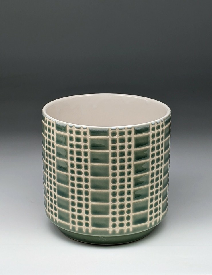 Sage Plant Pot Cachepot Ceramic Planter - Mati Pot Zati Pot - | eBay