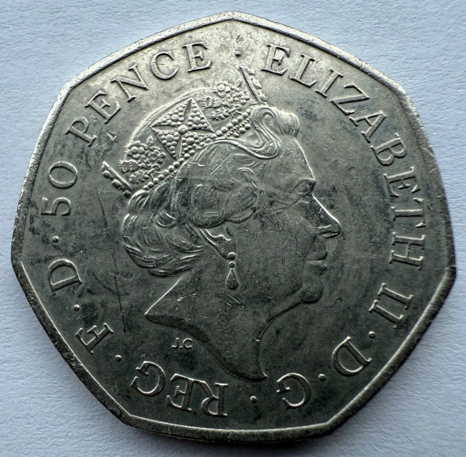 rare coins of england, 3 rare 50p coins and one very rare £2 with ...