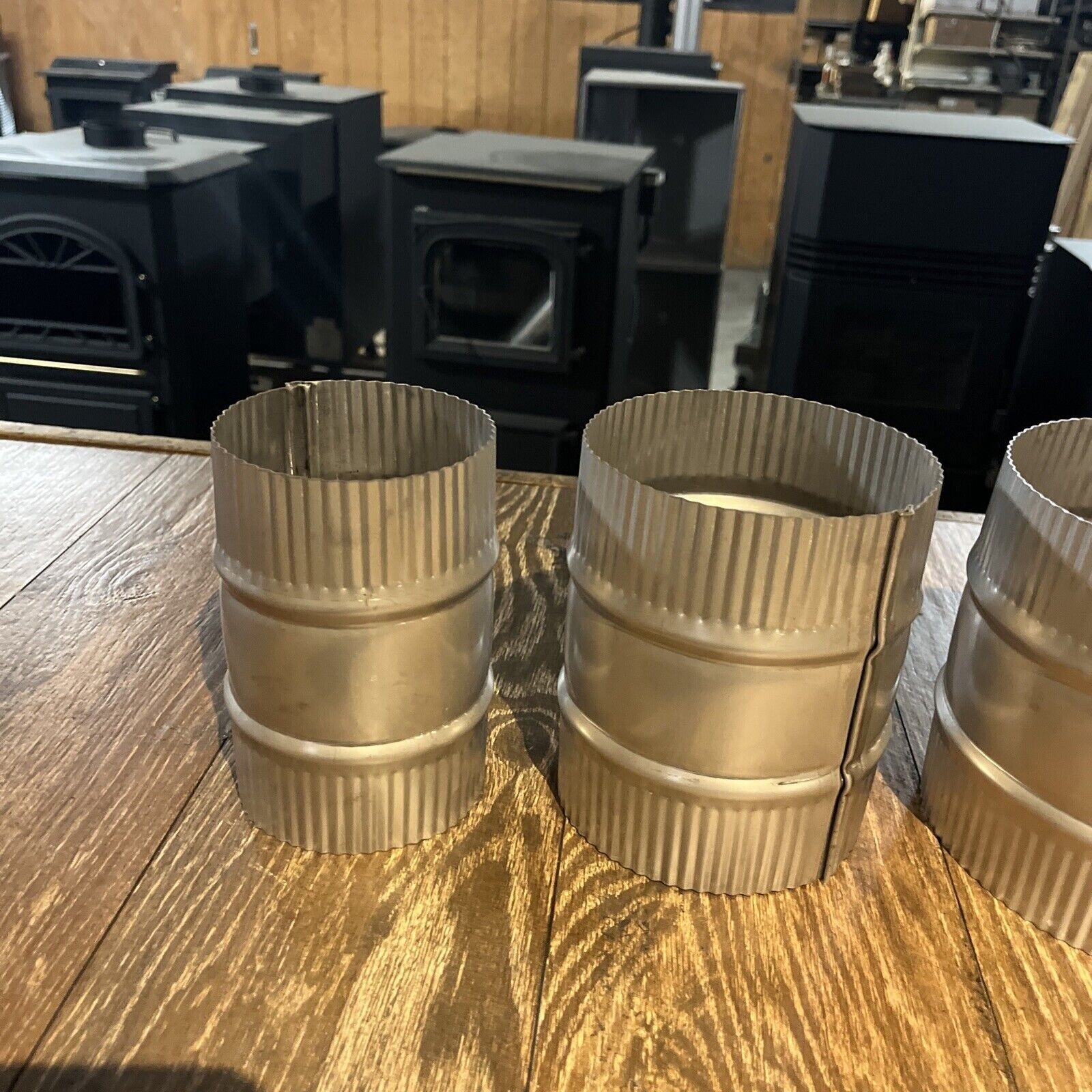 4" 5" 6" 7" 8" Stainless Steel Stove Pipe Male to Male Adapter/ Coupler ...