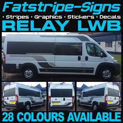 to fit CITROEN RELAY L3 LWB GRAPHICS STICKERS STRIPE DECALS VAN CAMPER ...