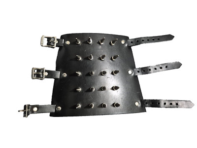 Metal Arm Wrist Studed Spike Leather Gauntlet | eBay