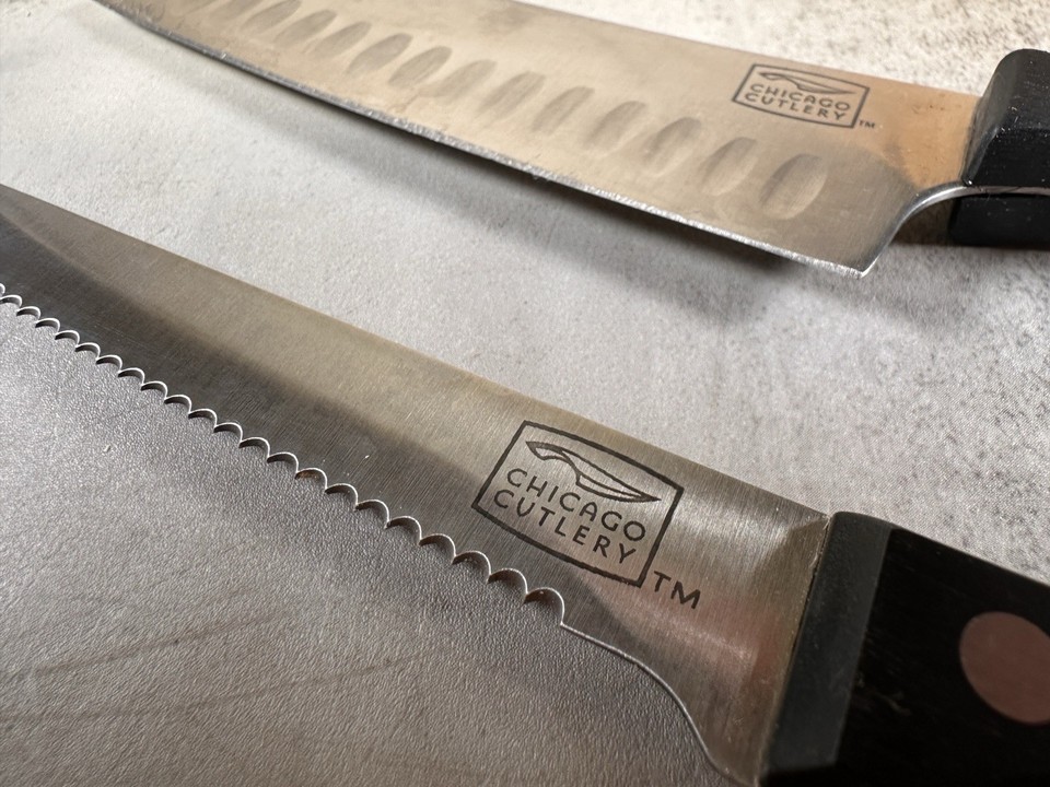 Chicago Cutlery Insignia Triple Rivet Poly Kitchen Knife Block Set w ...