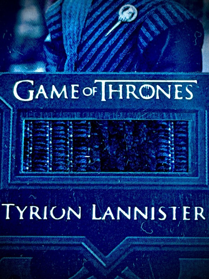 TYRION LANNISTER Shirt Relic Game Of Thrones Costume Patch VR17 PETER ...